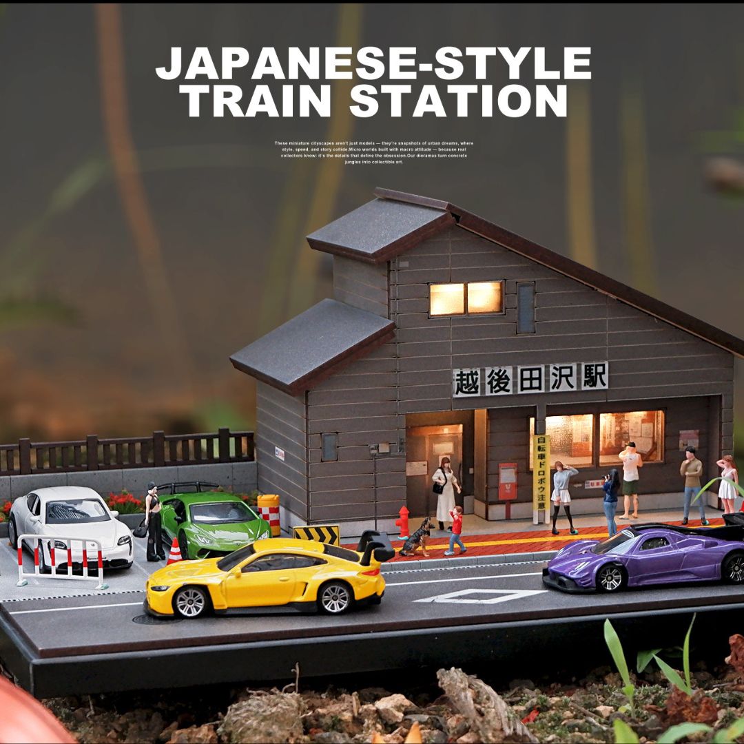 1:64 Japanese Train Station Lighting Scene Box – Bliss Shop